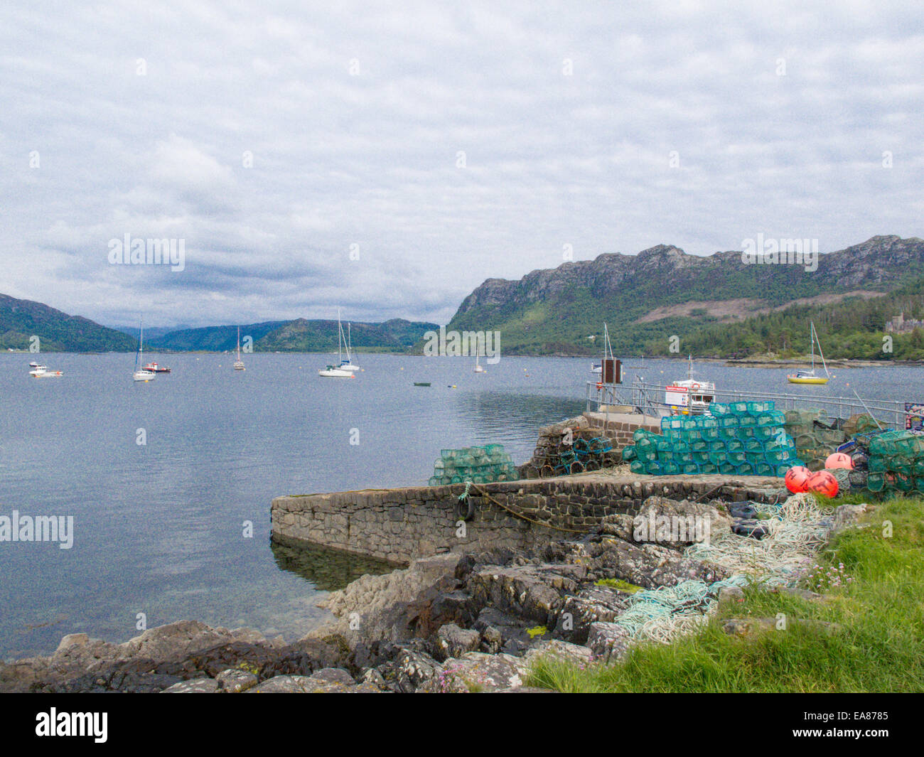 Plockton harbour, Loch Carron, Scotland Stock Photo - Alamy