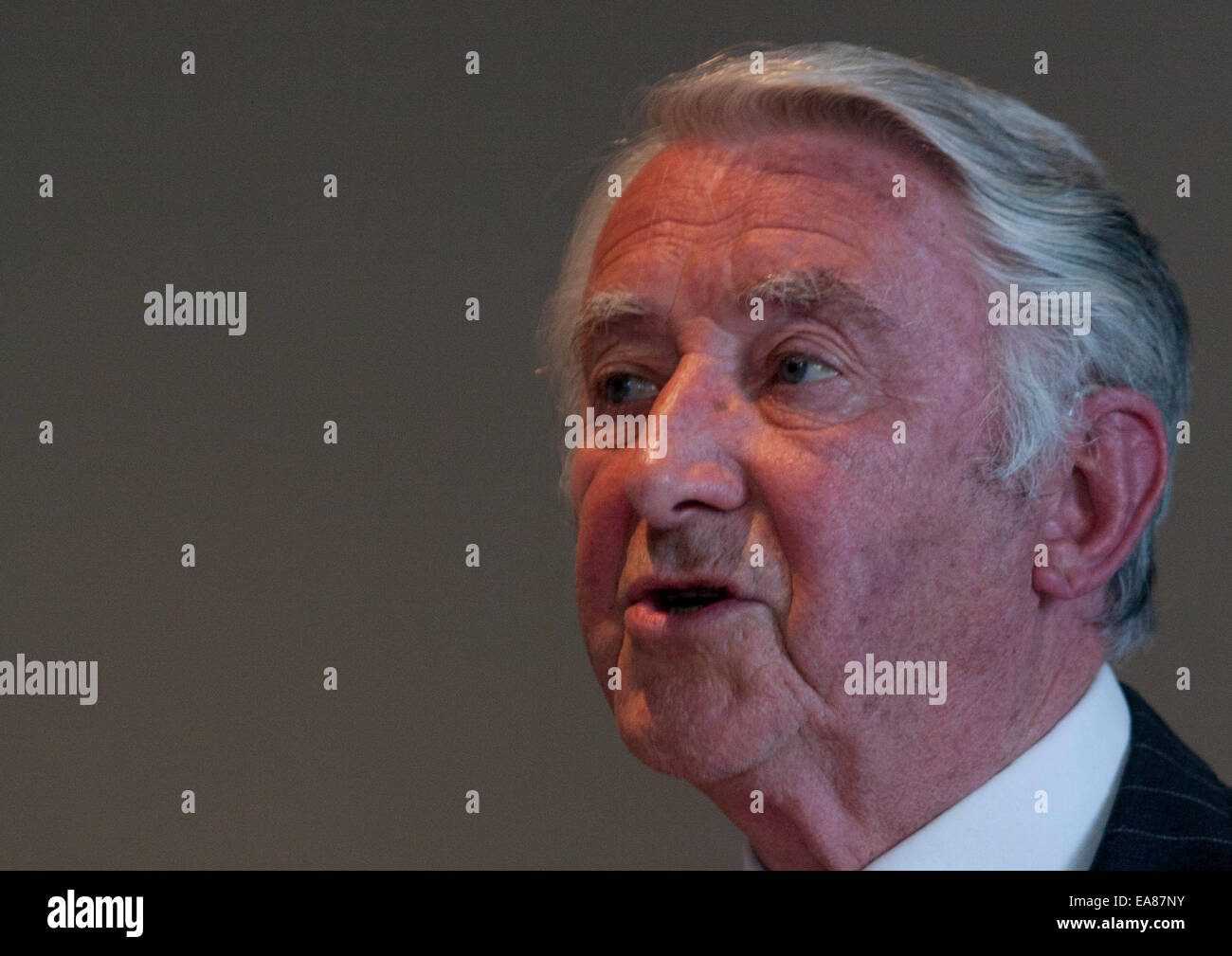 Lord Steel speech during a conference at Conference Hall, Holiday Inn ...