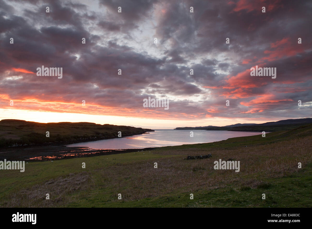 Loch Snizort Beag, Nott, Isle of Skye, Inner Hebrides, Scotland Stock ...