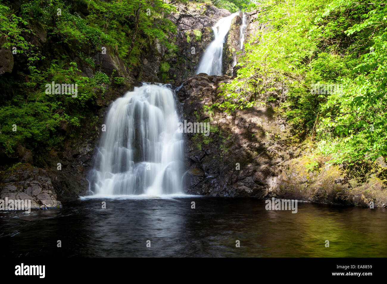 Rha Waterfall, Uig, Isle of Skye, Inner Hebrides, Scotland Stock Photo ...
