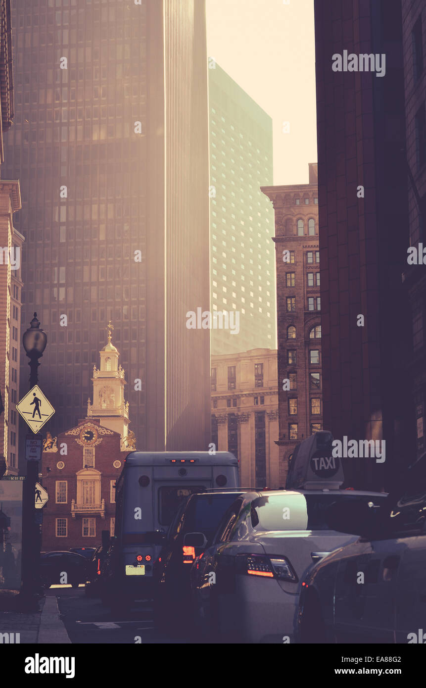 Boston bus stop sign hi-res stock photography and images - Alamy