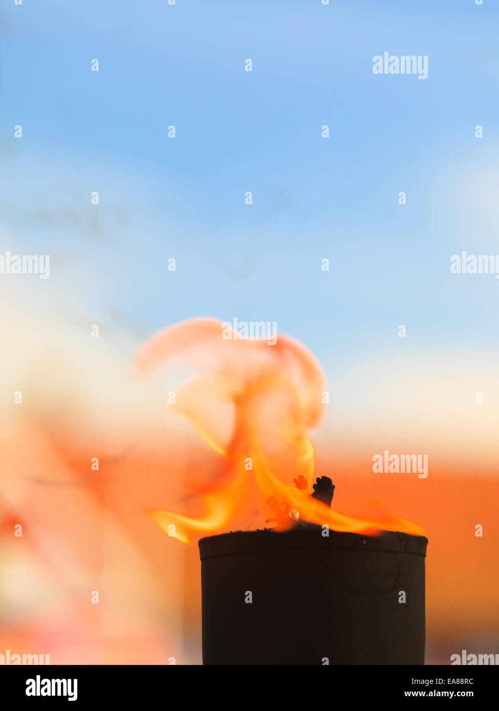 Movement of fire flame vigil light outdoor Stock Photo - Alamy