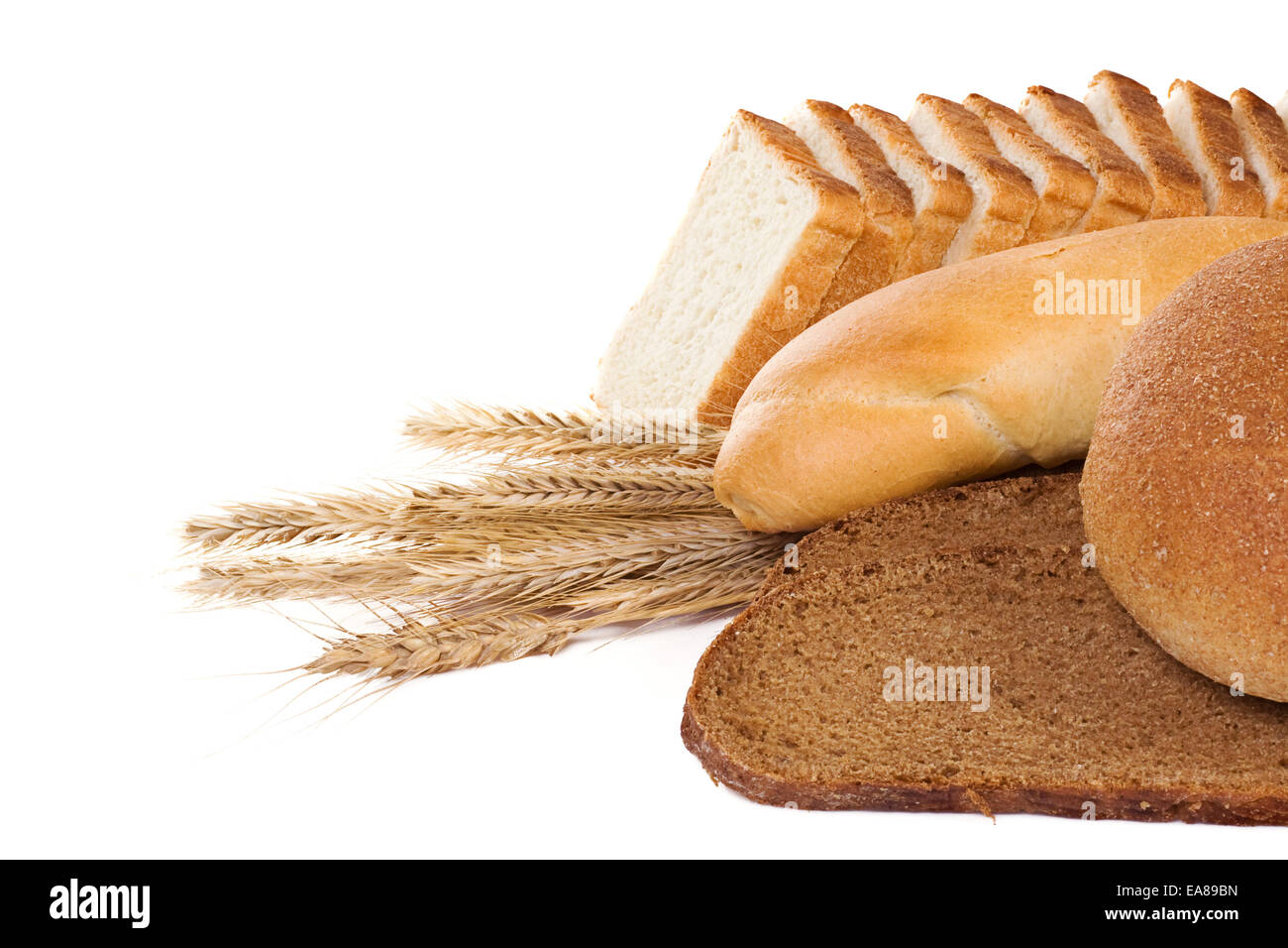 bakery product on white background Stock Photo - Alamy