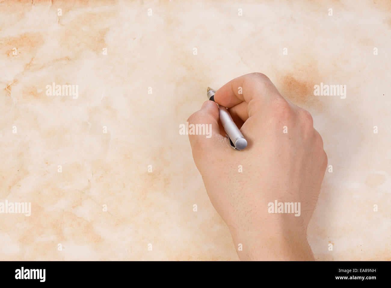 silver ink pen at wall Stock Photo - Alamy