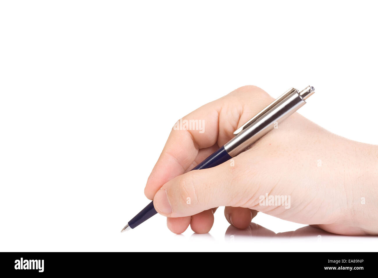 Hand holding feather writing hi-res stock photography and images - Alamy