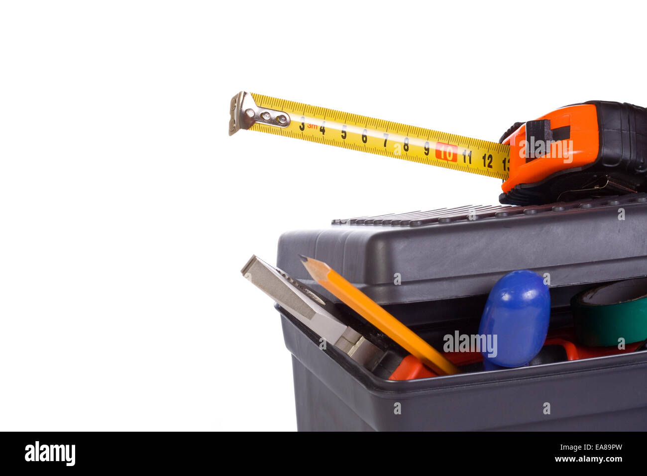 tool box on white background Stock Photo - Alamy