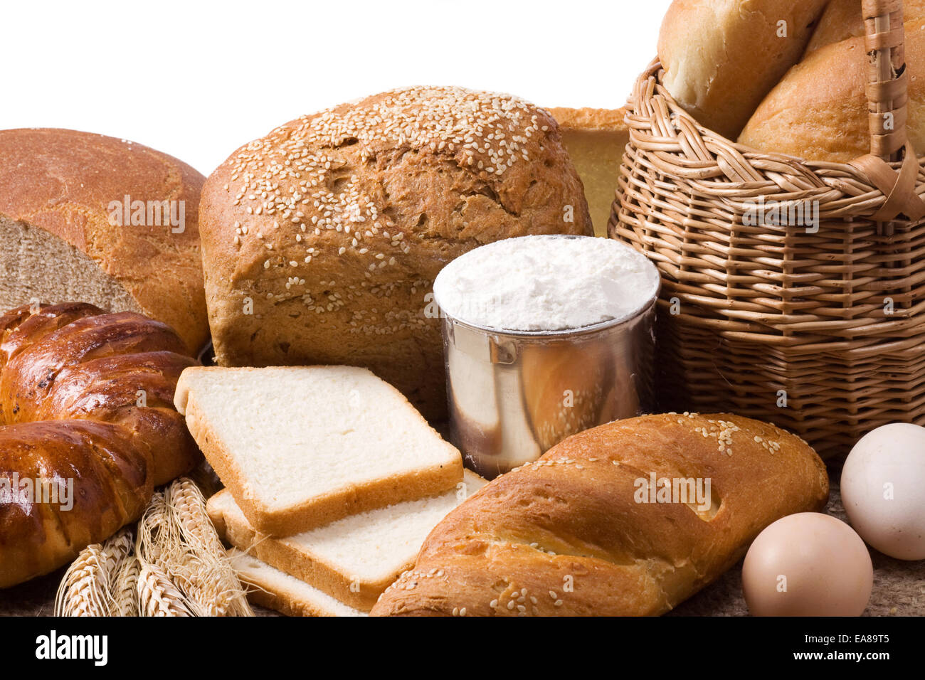 isolated set of bakery products Stock Photo - Alamy