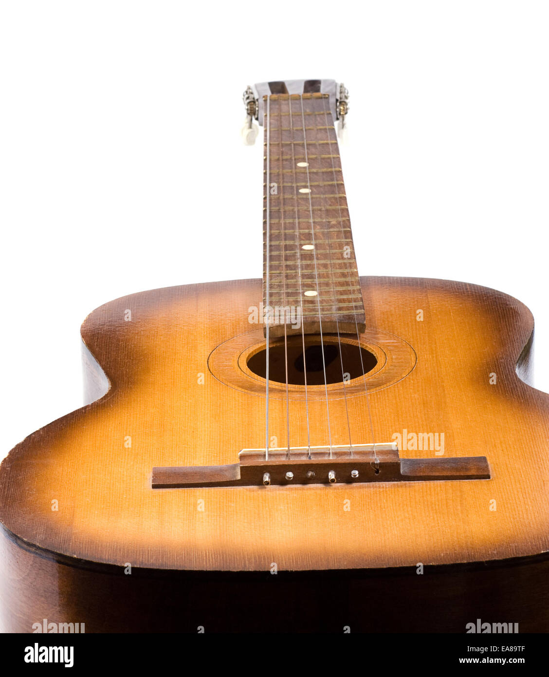 classical guitar on white background Stock Photo - Alamy