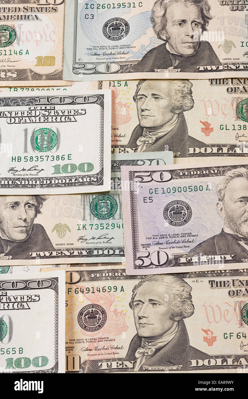 vertical image of dollar's background Stock Photo - Alamy