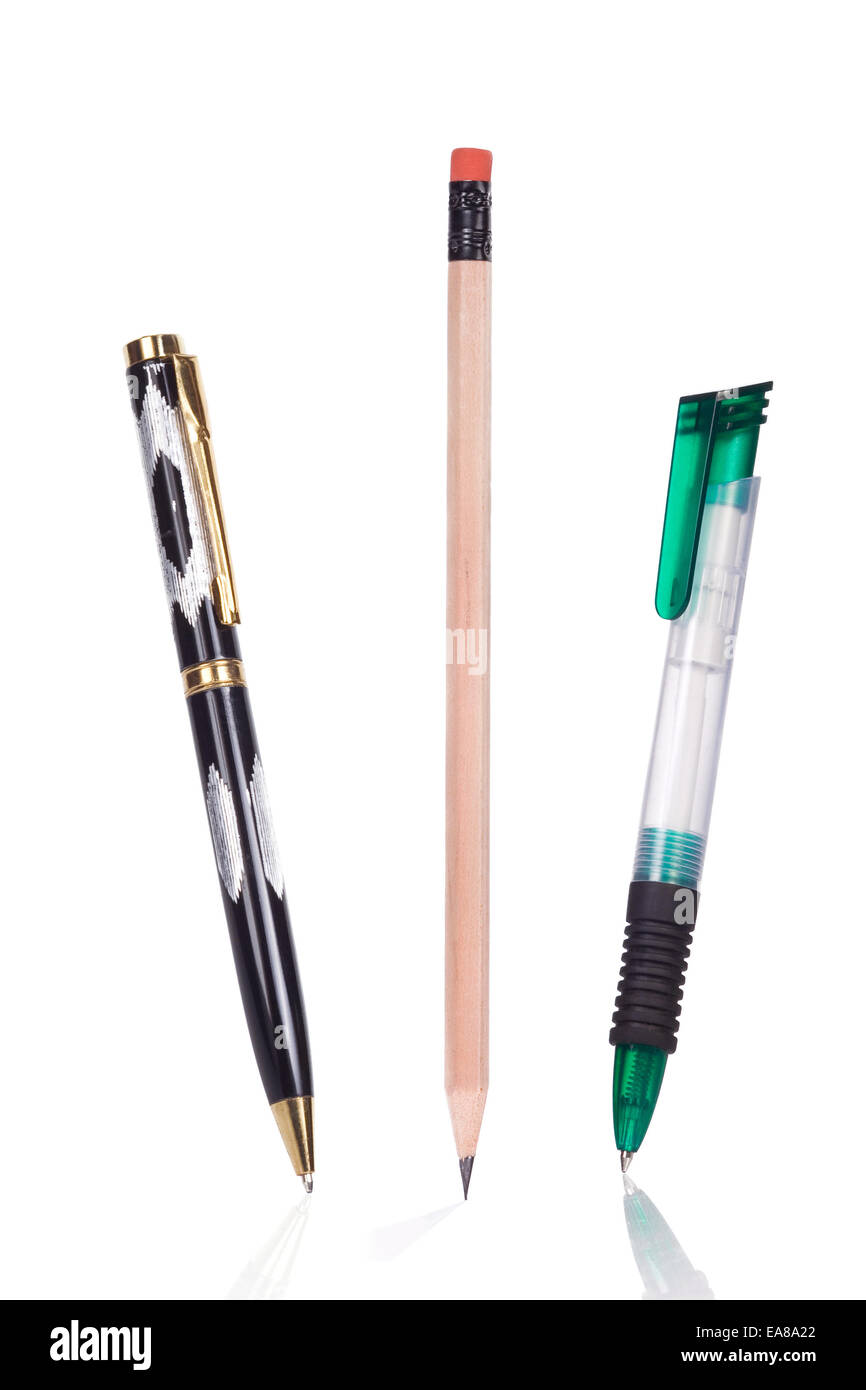 Pen pencil ink Cut Out Stock Images & Pictures - Alamy