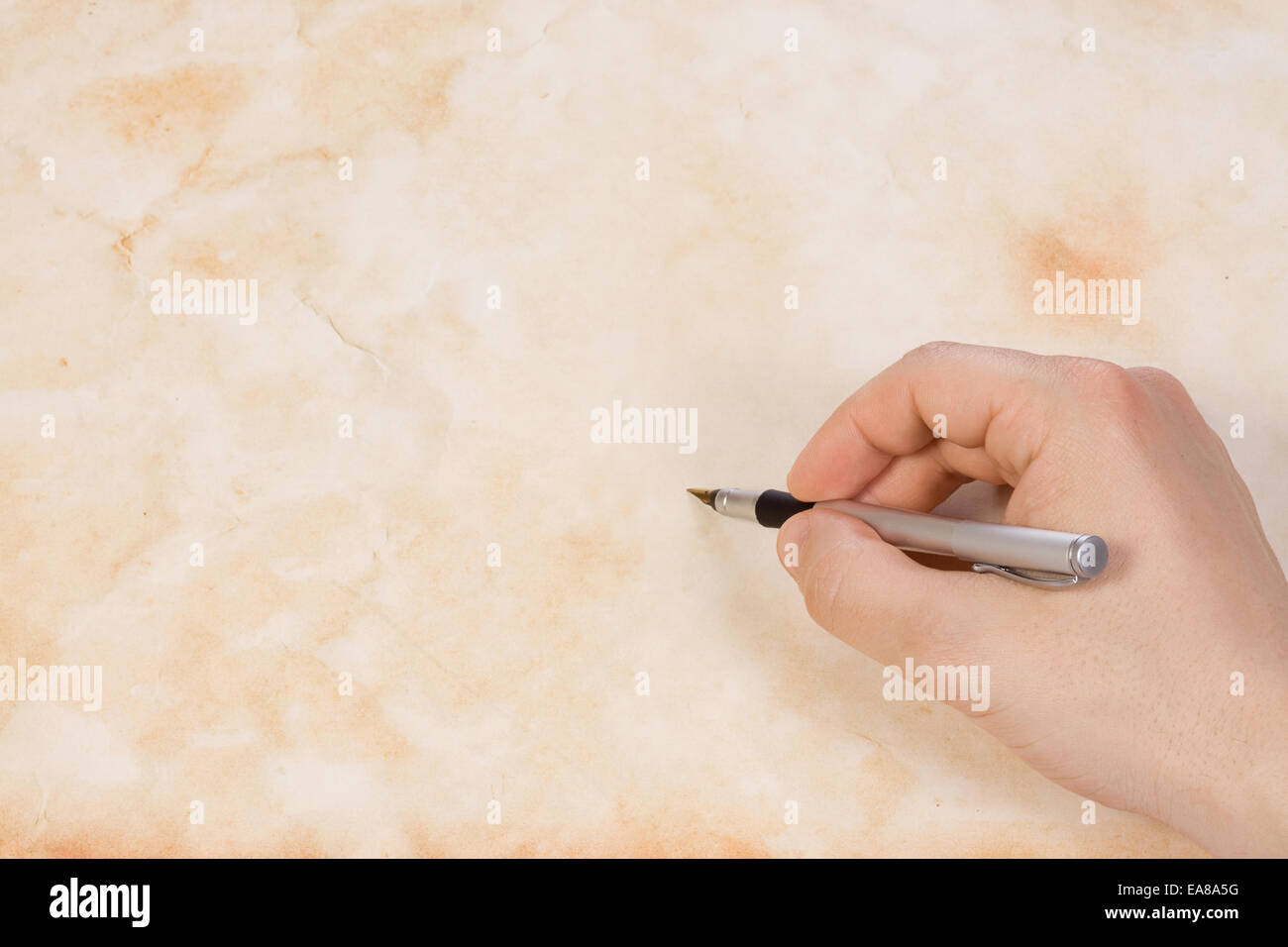 male hand writing on wall Stock Photo - Alamy