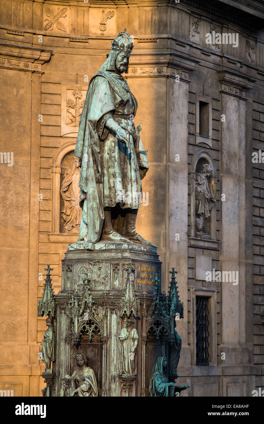 statue of King Charles IV, Knights of the Cross Square, Old Town ...