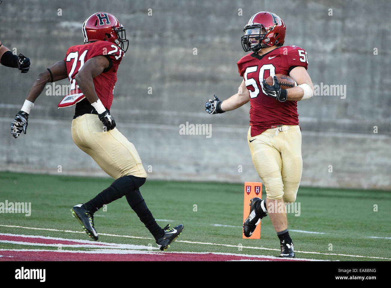 Foxborough, Massachusetts, USA. 8th Nov, 2014. Harvard Crimson ...