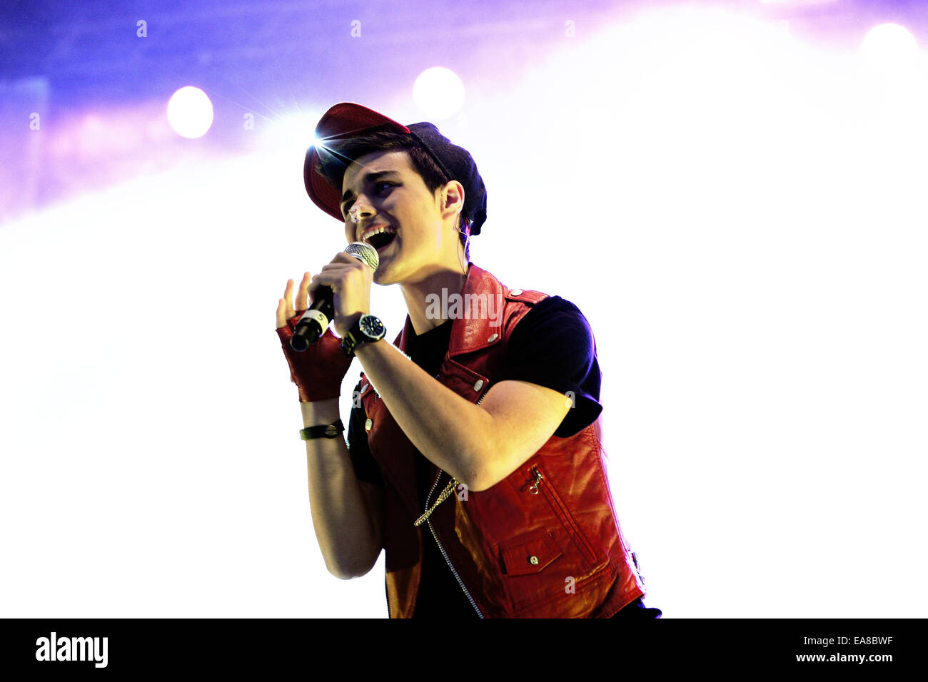 BARCELONA - MAY 23: Abraham Mateo (Spanish pop singer) at Primavera Pop ...