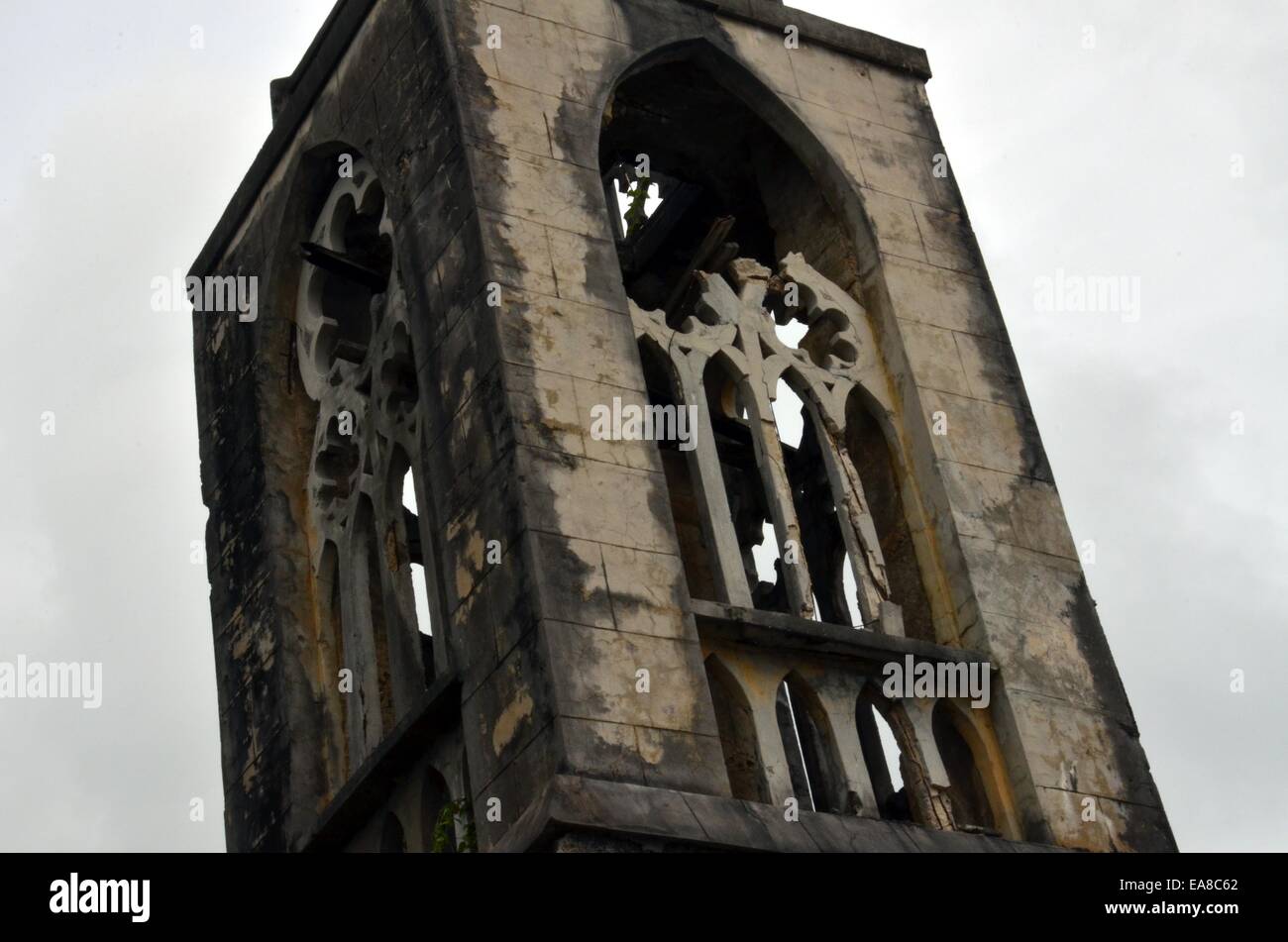 Saipan Kristo Rai Bell Tower Stock Photo - Alamy