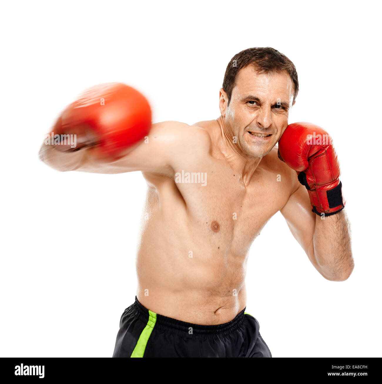 Young kickboxer training fist punch hi-res stock photography and images ...