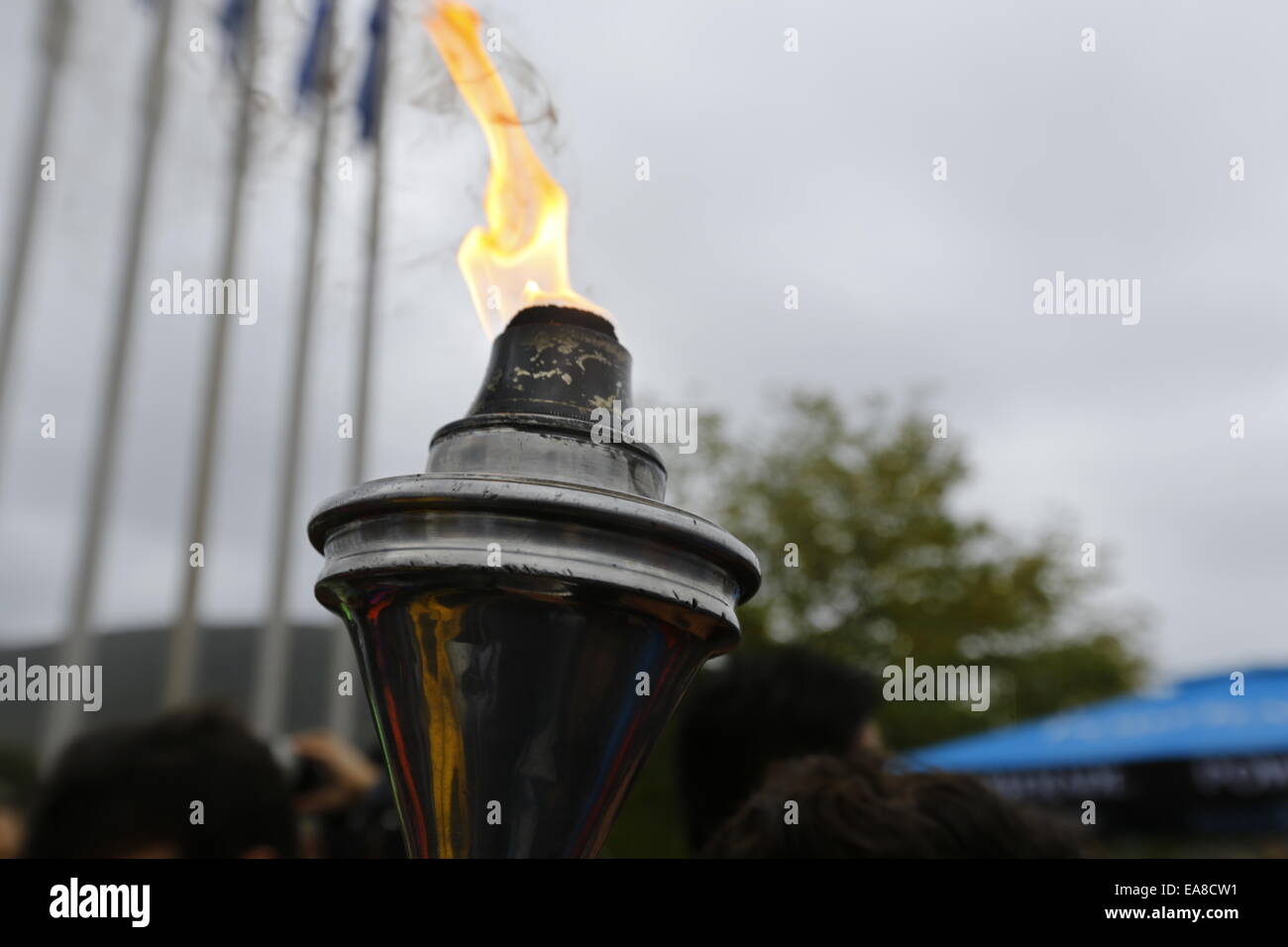 Torch race greece hi-res stock photography and images - Alamy