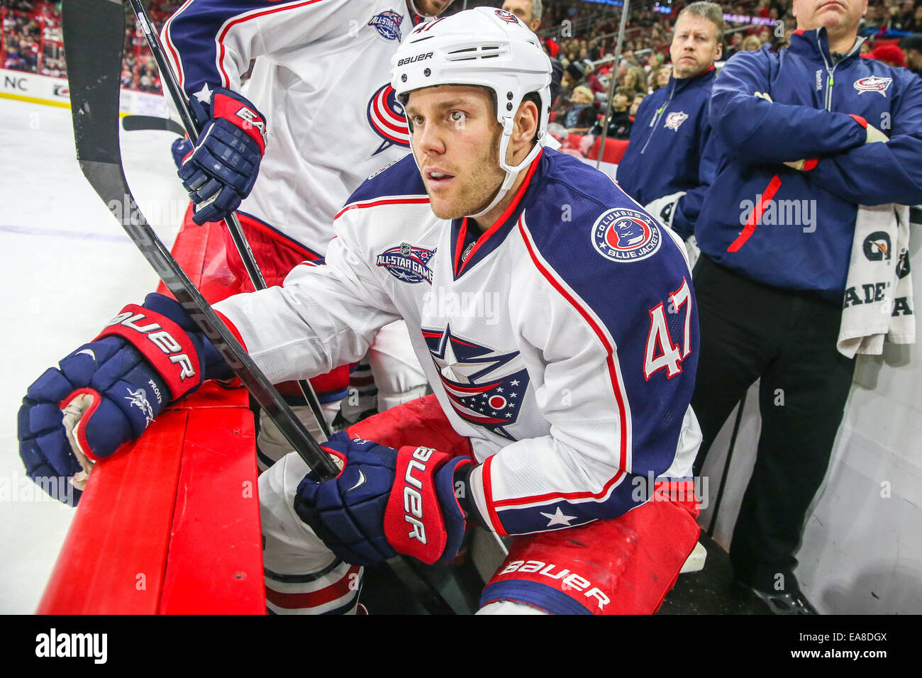 Raleigh, North Carolina, USA. 7th Nov, 2014. Columbus Blue Jackets ...