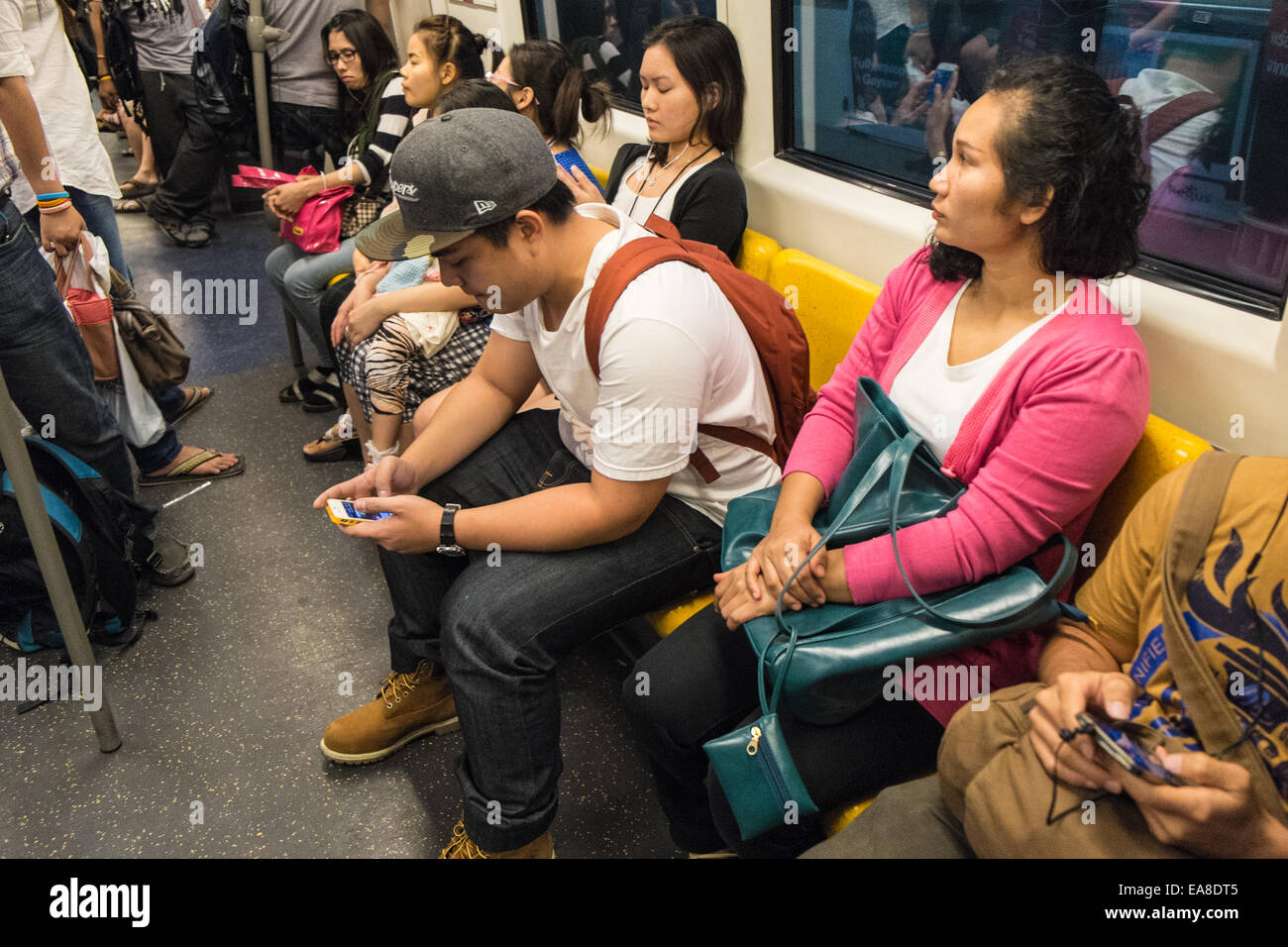 Inside bts skytrain hi-res stock photography and images - Alamy