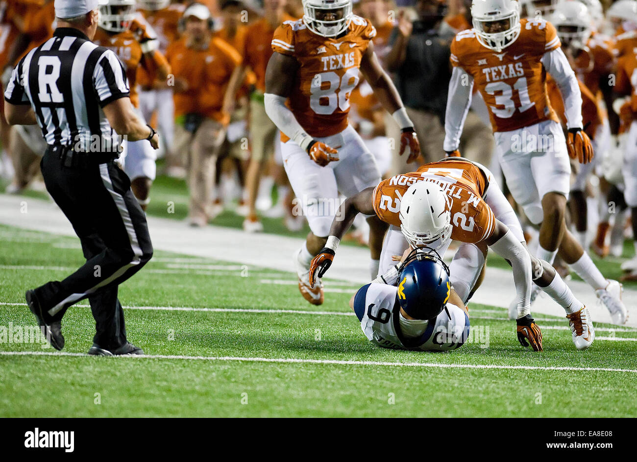 Austin, TX, USA. 08th Nov, 2014. Texas Longhorns Mykkele Thompson in ...