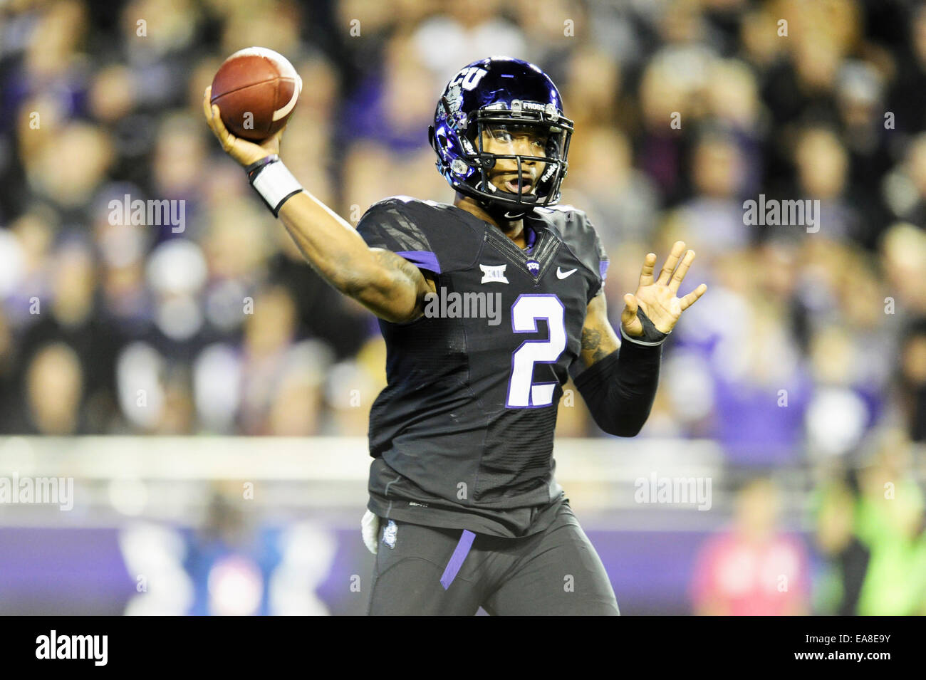 TCU Horned Frogs quarterback Trevone Boykin (2) looks to throw a pass ...