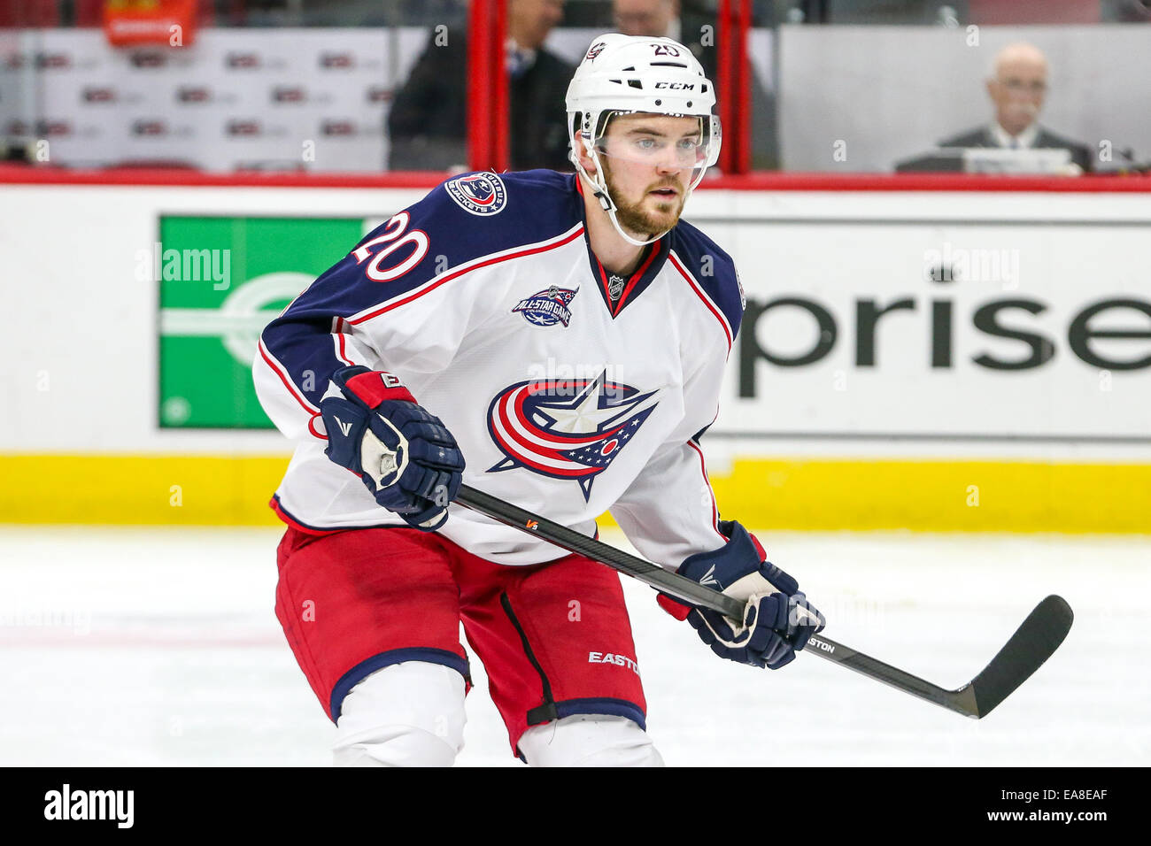 Raleigh, North Carolina, USA. 7th Nov, 2014. Columbus Blue Jackets ...