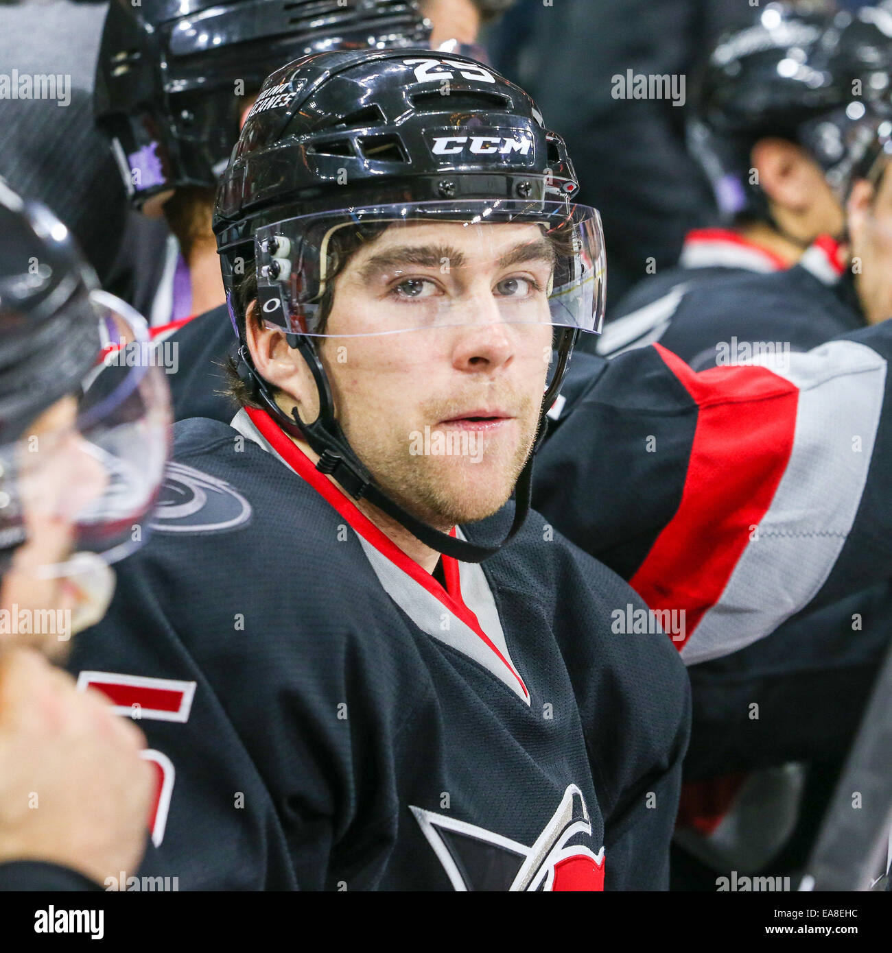 Raleigh, North Carolina, USA. 1st Nov, 2014. Carolina Hurricanes left ...