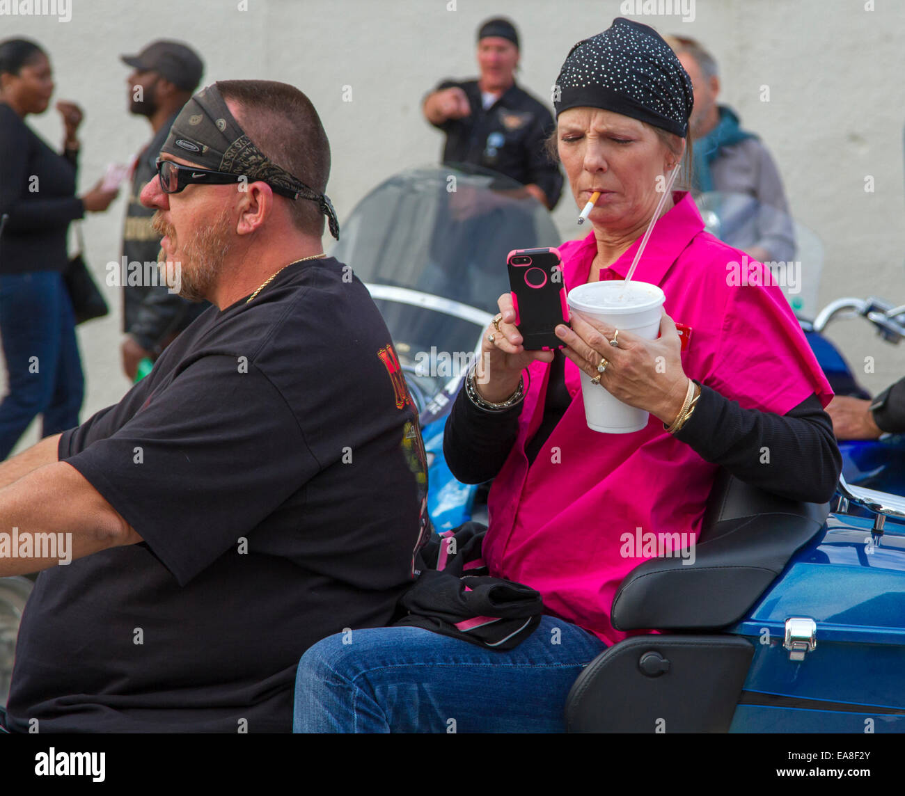 Motorcycle rally in galveston texas hi-res stock photography and images ...
