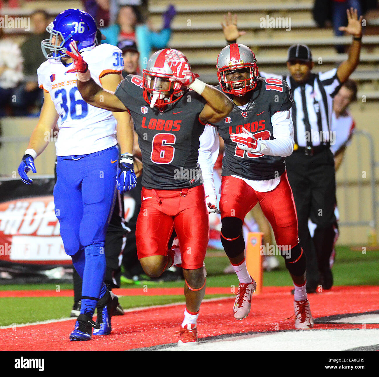Albuquerque, NEW MEXICO, USA. 8th Nov, 2014. 110814.UNM Lobo running ...