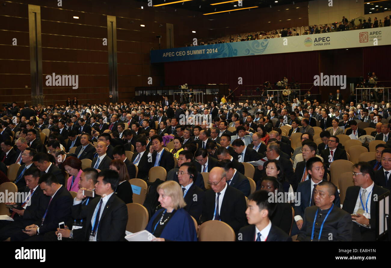 Beijing, China. 9th Nov, 2014. Participants attend the 2014 Asia ...
