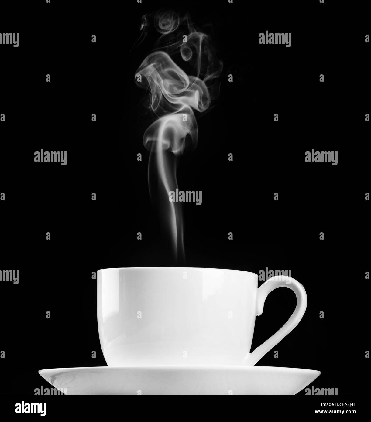 Cup of hot coffee . Selective focus Stock Photo - Alamy