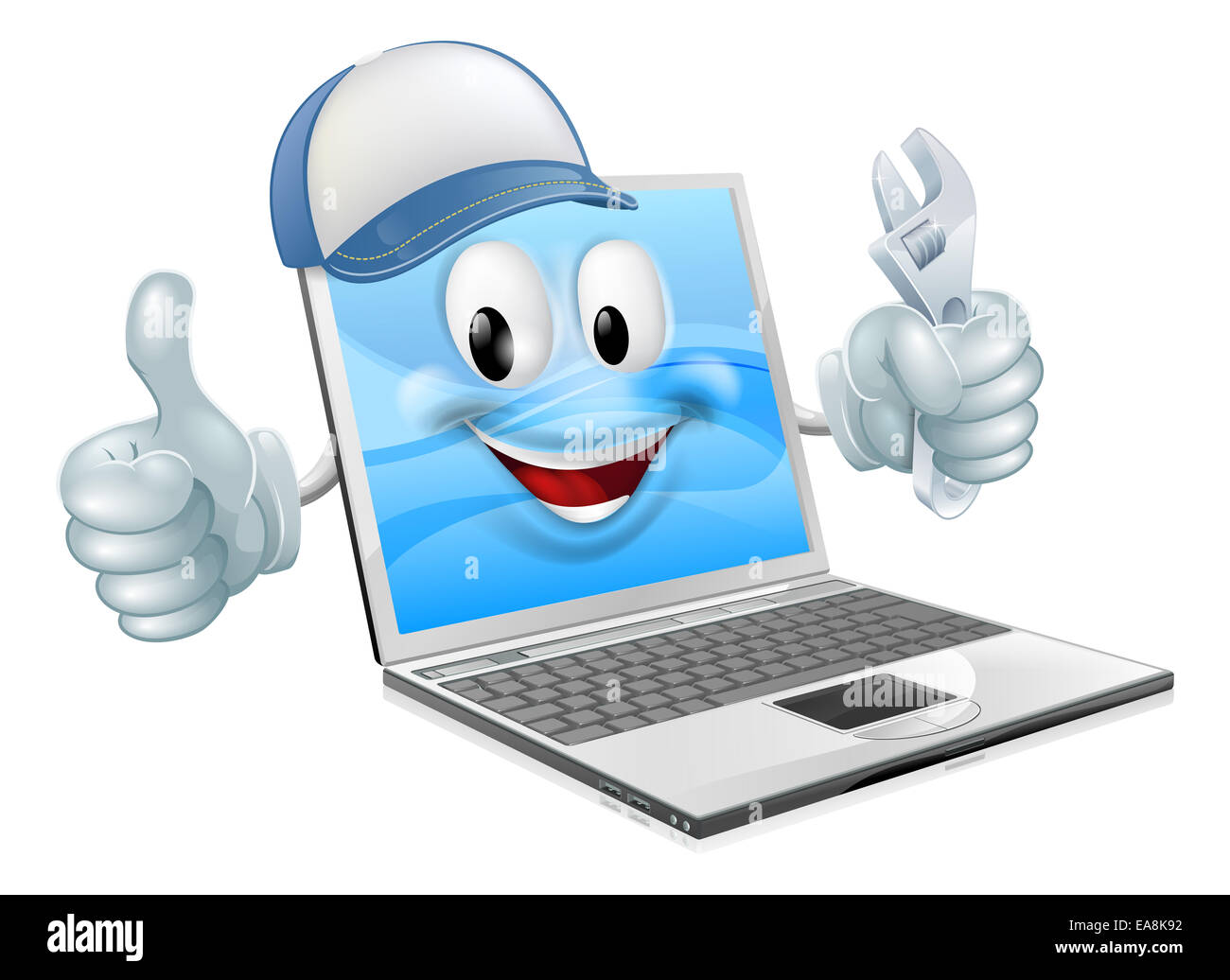 Cartoon laptop hi-res stock photography and images - Alamy