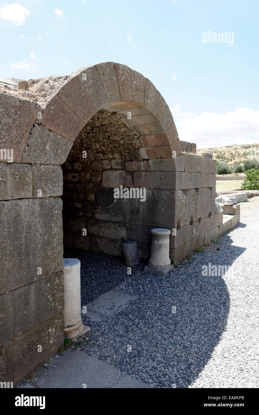 Entrance to the 80 metre long vaulted Roman tunnel in the Asklepieion ...