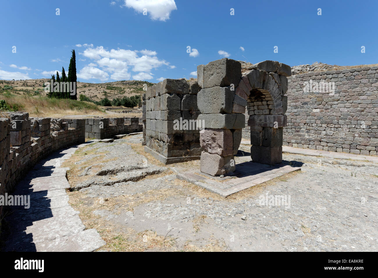 Section of the Roman era Circular treatment structure in the south east ...