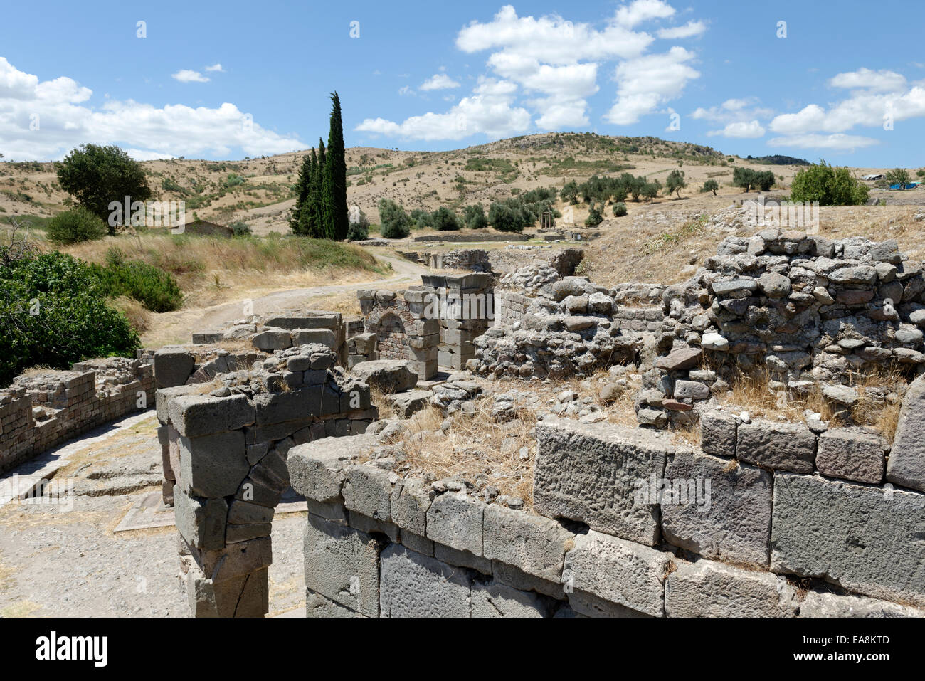 Section of the Roman era Circular treatment structure in the south east ...