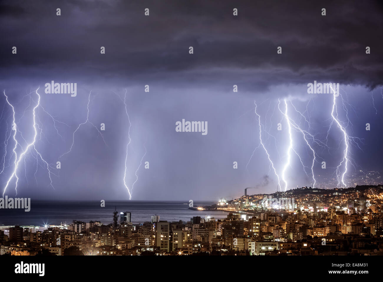 Stormy sky lightning hi-res stock photography and images - Alamy