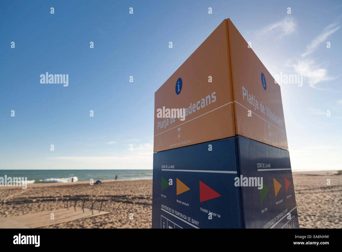 Playa beach sign hi-res stock photography and images - Alamy