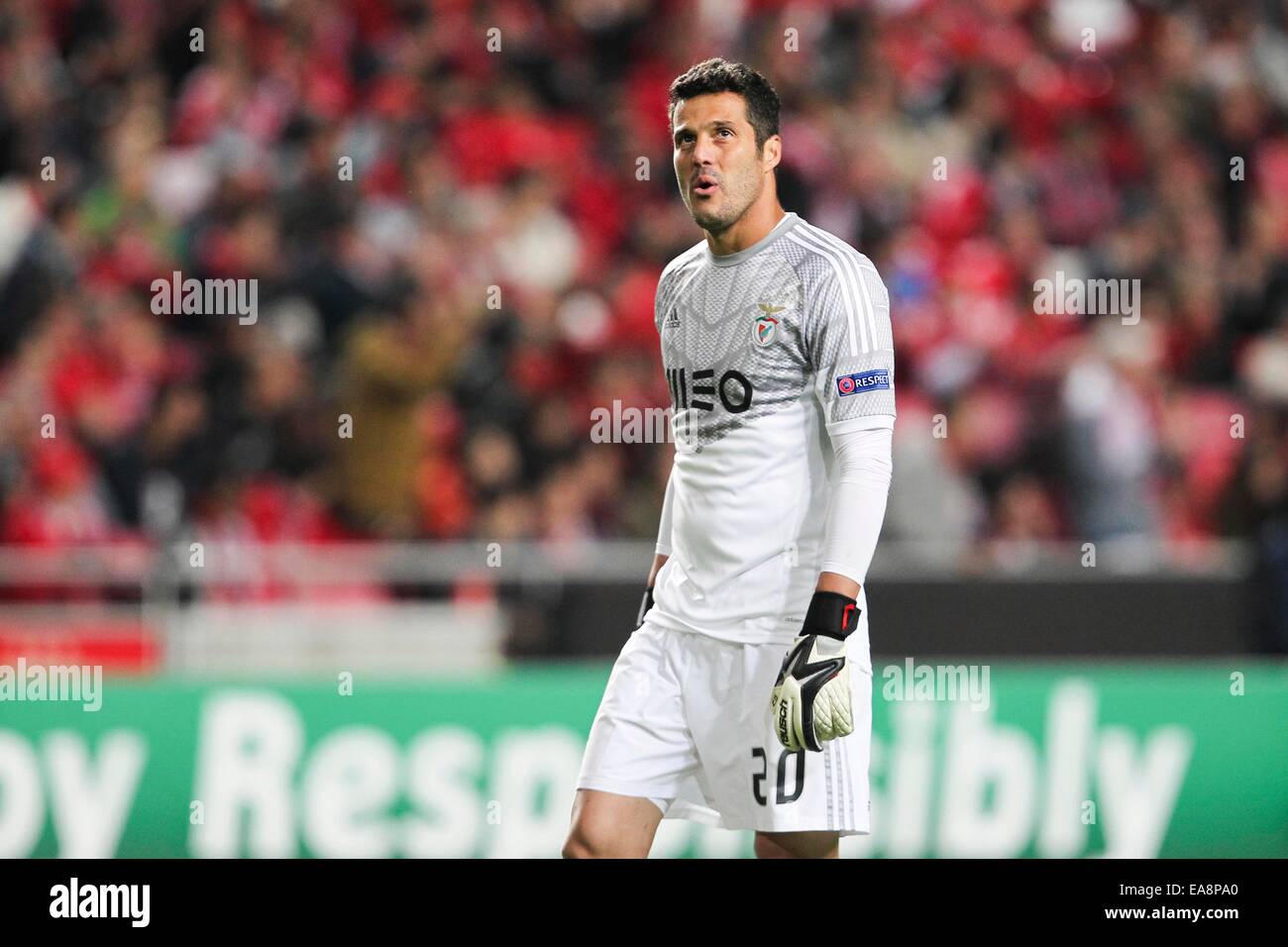 Julio Cesar - 04.11.2014 - Benfica/Monaco - Champions League.Photo ...