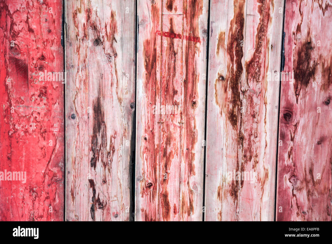 Abstract wood background with faded red paint Stock Photo - Alamy