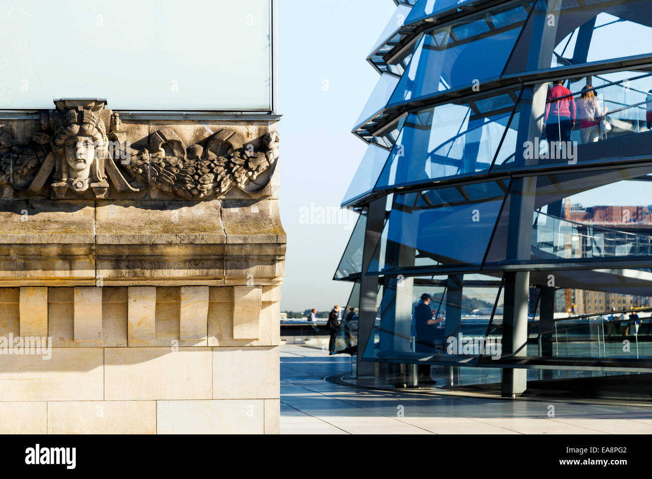 On the rooftop of the Bundestag / Reichstag building, Berlin, Germany ...
