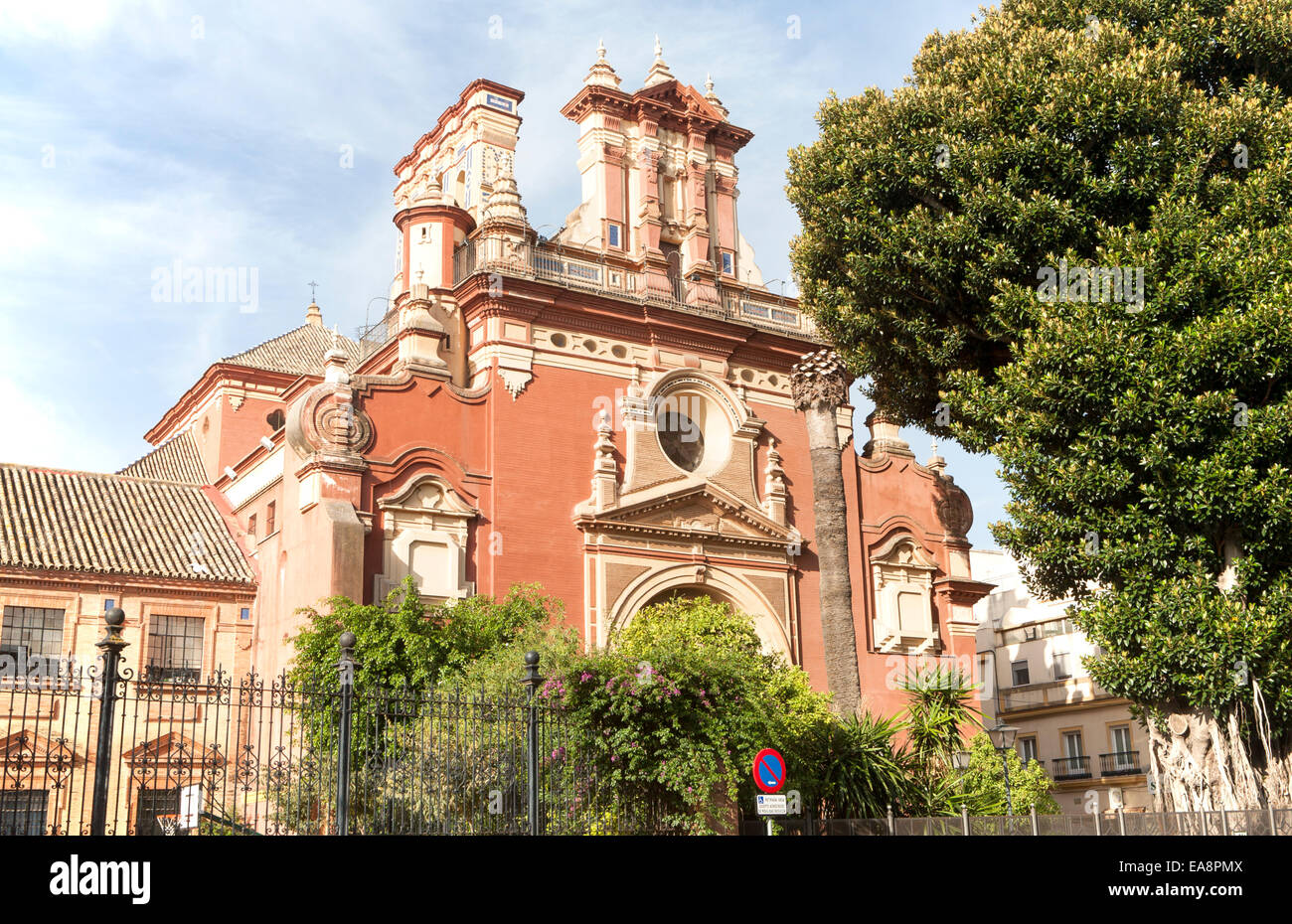 Eighteenth century building of iglesia de san jacinto hi-res stock ...