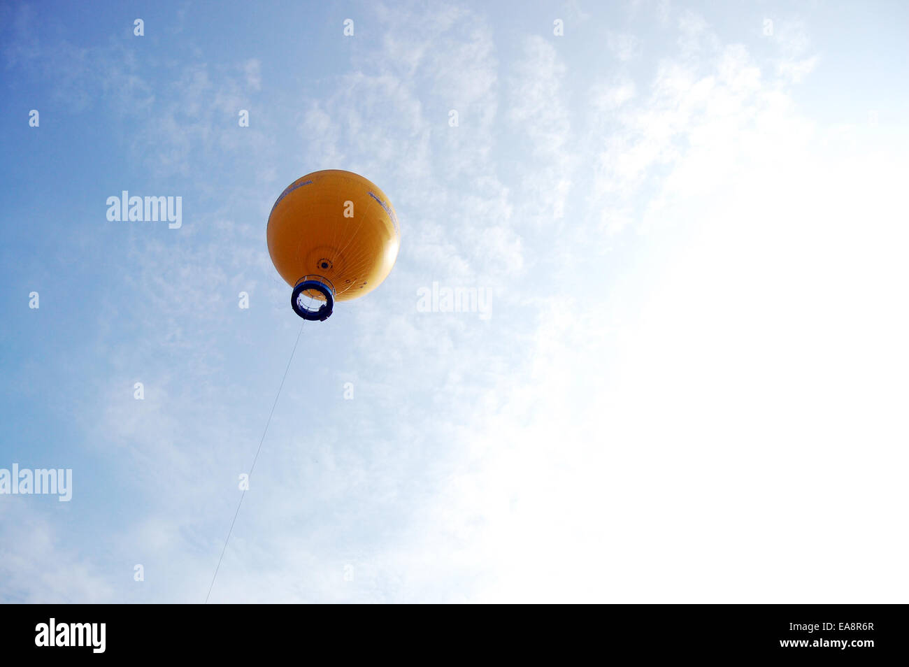 Traveller look View on top of Angkor Wat by balloon in Siemreap ...