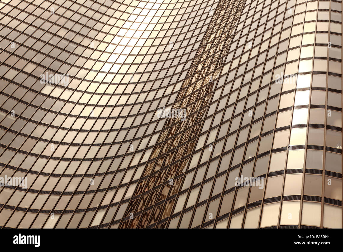 glass front side of skyscraper can be used as background or desktop ...