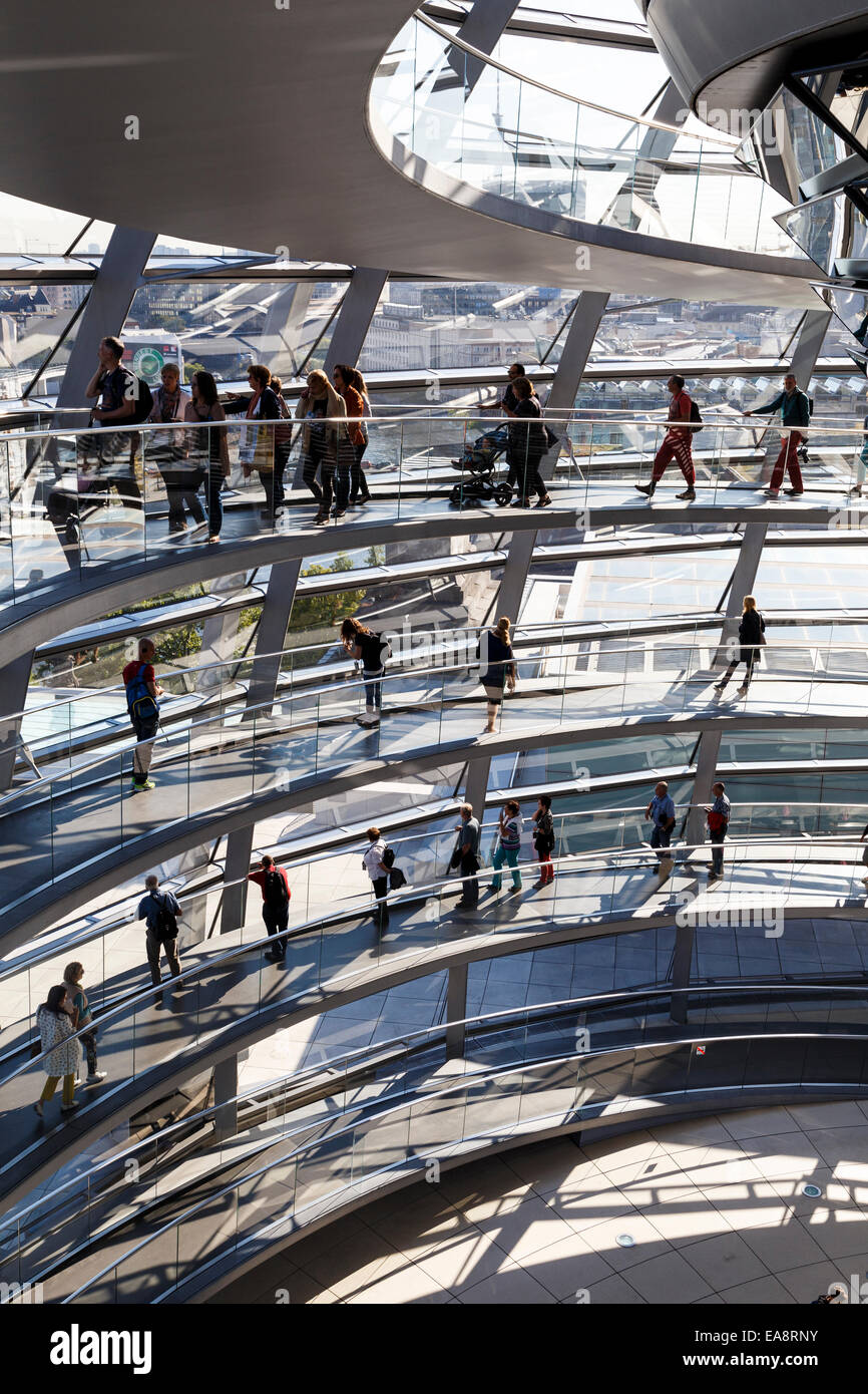 Inside Reichstag / Bundestag dome, Berlin, Germany Stock Photo - Alamy