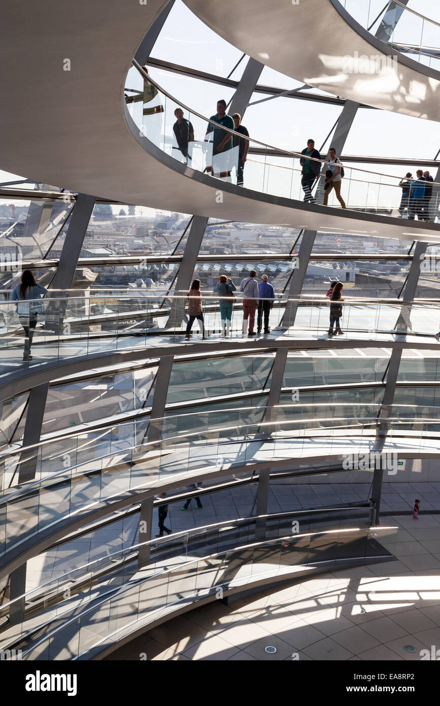 Inside Reichstag / Bundestag dome, Berlin, Germany Stock Photo - Alamy