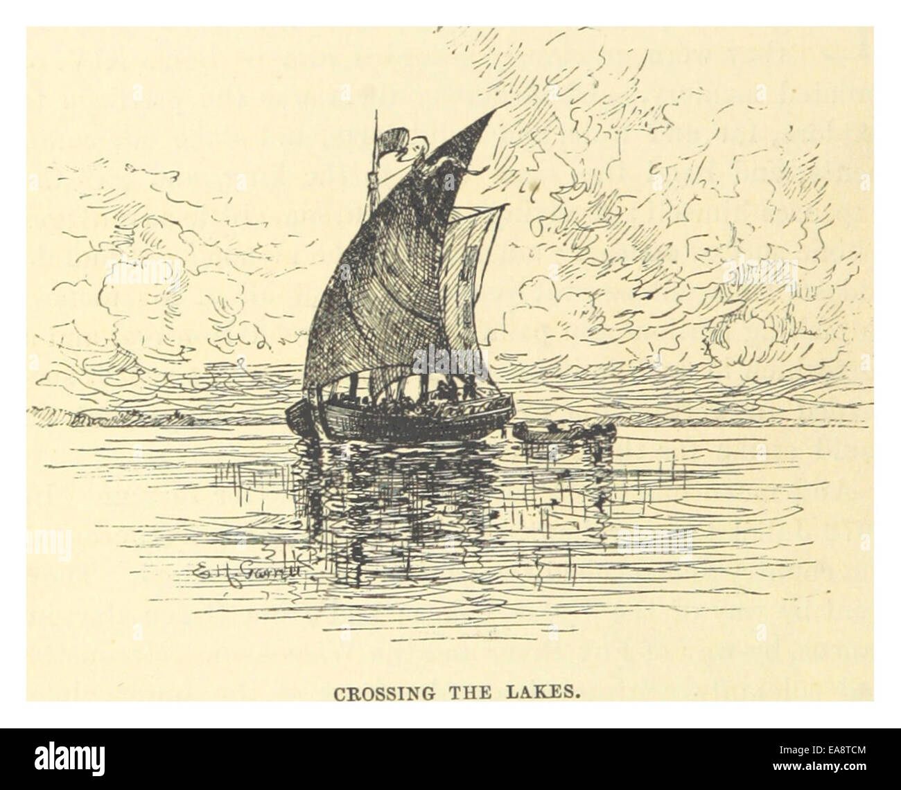 MARK TWAIN(1883) p038 - CROSSING THE LAKES Stock Photo - Alamy