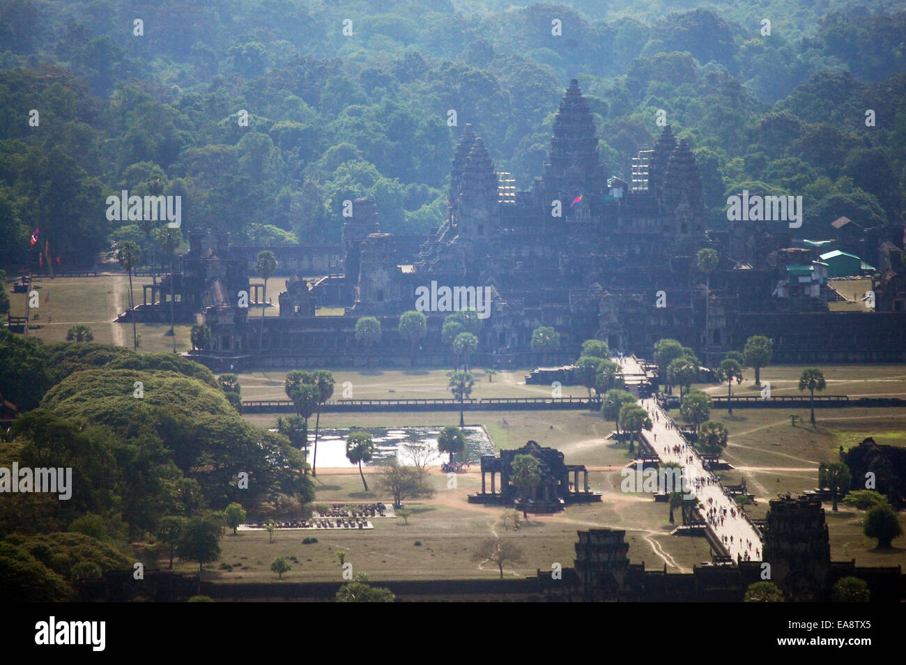 Angkor wat aerial hi-res stock photography and images - Alamy
