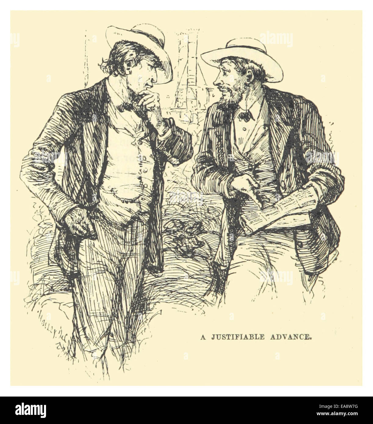 MARK TWAIN(1883) p196 - A JUSTIFIABLE ADVANCE Stock Photo - Alamy