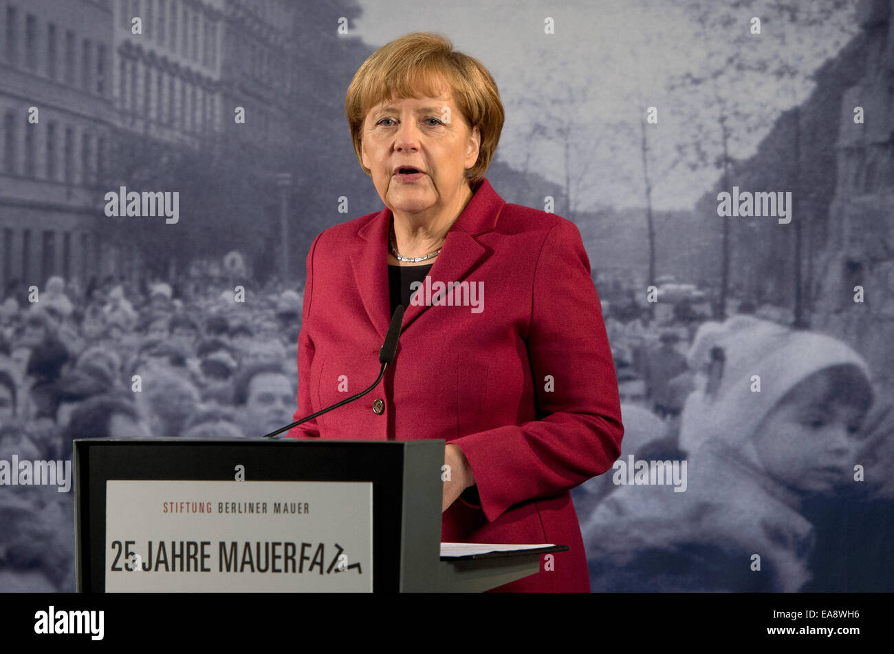Berlin, Germany. 09th Nov, 2014. German Chancellor Angela Merkel (CDU ...