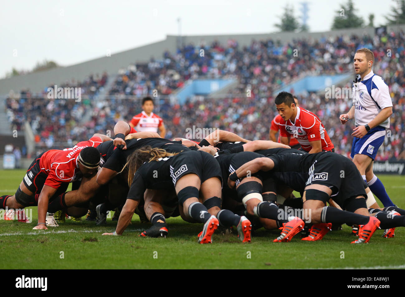 Chichibunomiya Rugby Stadium, Tokyo, Japan. 8th Nov, 2014. Japan XV ...